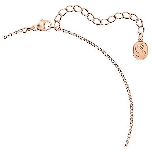 SWAROVSKI Signum Pendant, Swan, White, Rose-Gold Tone Finish