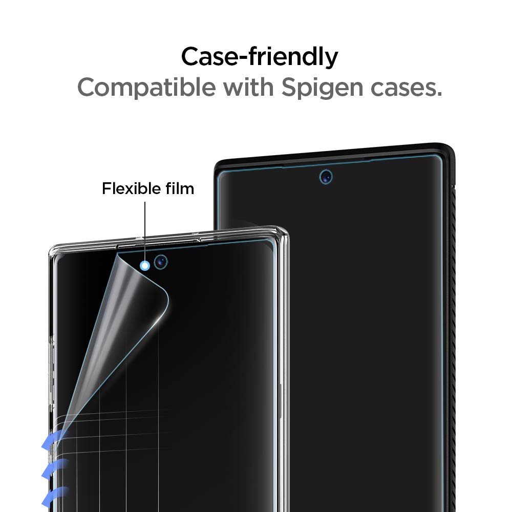 Spigen NeoFlex Screen Protector [TPU Film] Designed for Galaxy Note 10 Plus (2019) [2 Pack]