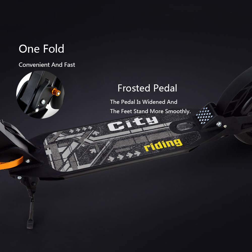 Scooters for Adults Big Wheels, Kick Scooter Adult Folding, Foot Brake System, Front Wheel Shock Absorption, Support 220 Lbs Weight, Suitable for Campus and City Trips(Non-Electric)
