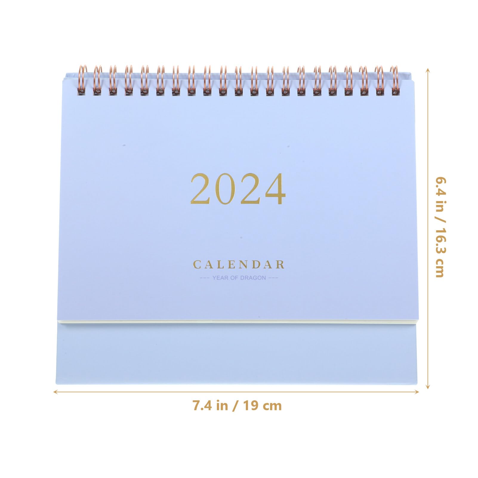 STOBOK 2024 Desk Calendar Tabletop Decor Work Desk Decor Desktop Decor Desk Calendars Office Desk Decorations Desk Pad Calendar Mini Desk Calendar Purple Notebook Bronzing Paper Student
