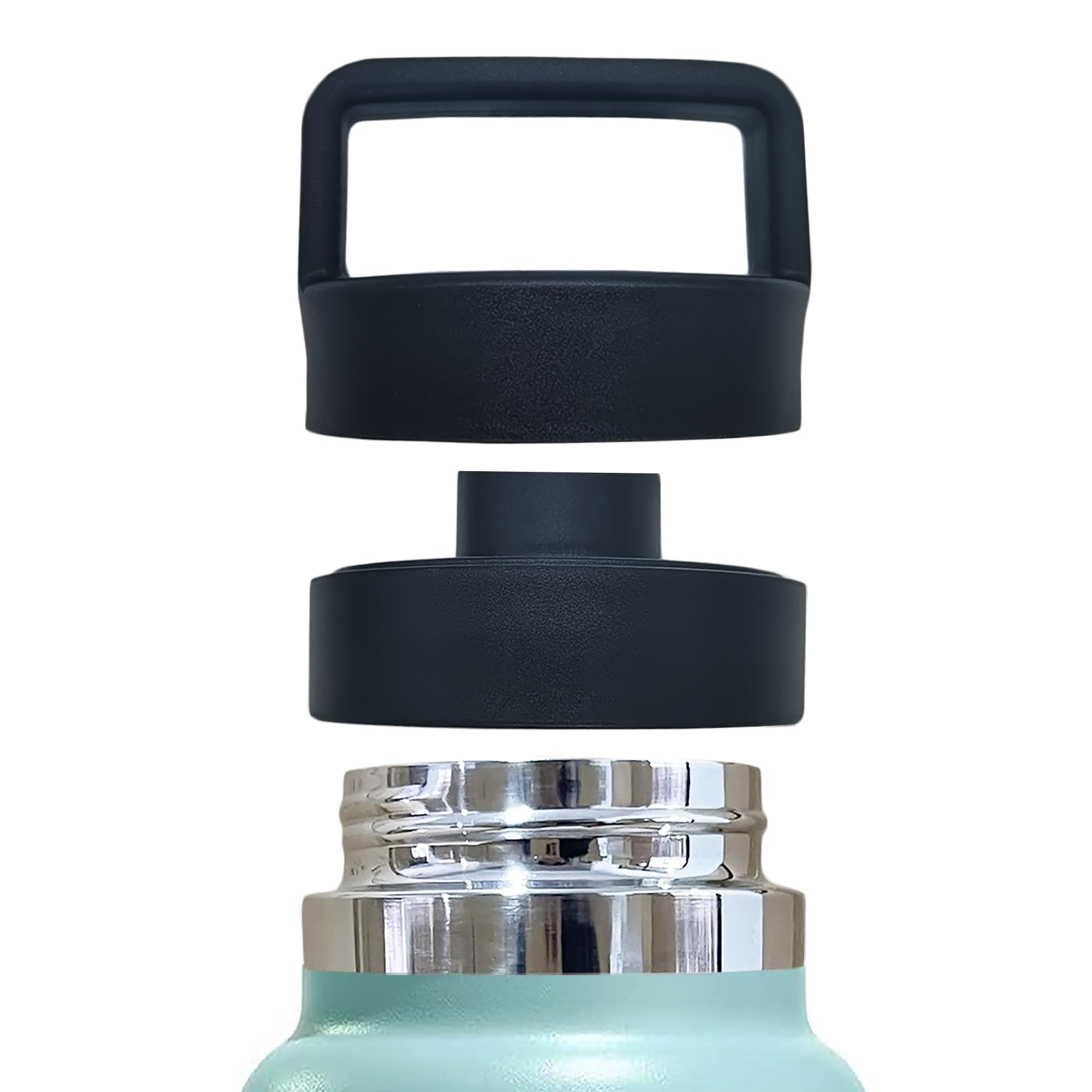 Replacement Lid Cap Compatible for Hydro Flask 12 16 18 20 32 40 64 oz Wide Mouth Water Bottle, Lid for Simple Modern, Takeya, Iron Flask and Other Brands Sports Water Bottle