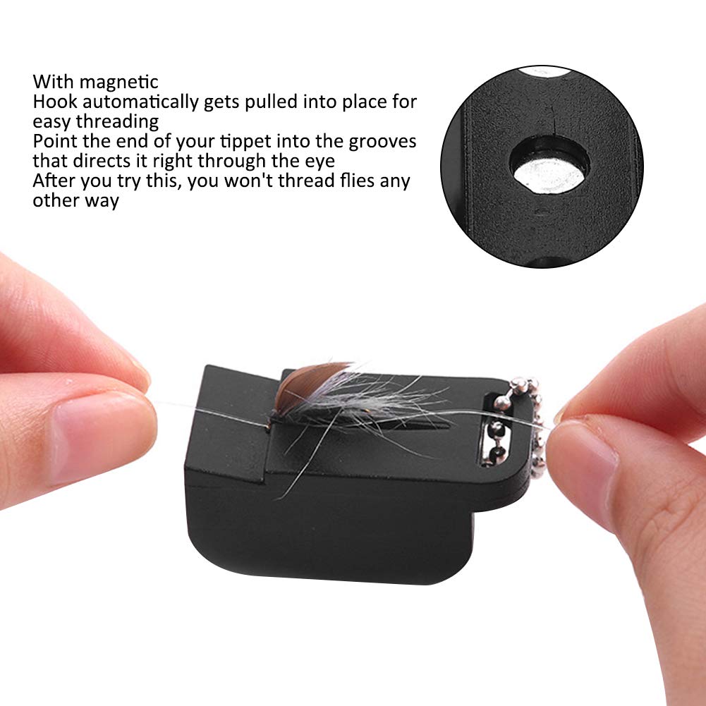 WNSC Fly Fishing Accessories, Magnetic Tippet Threader Portable for Fly Fishing