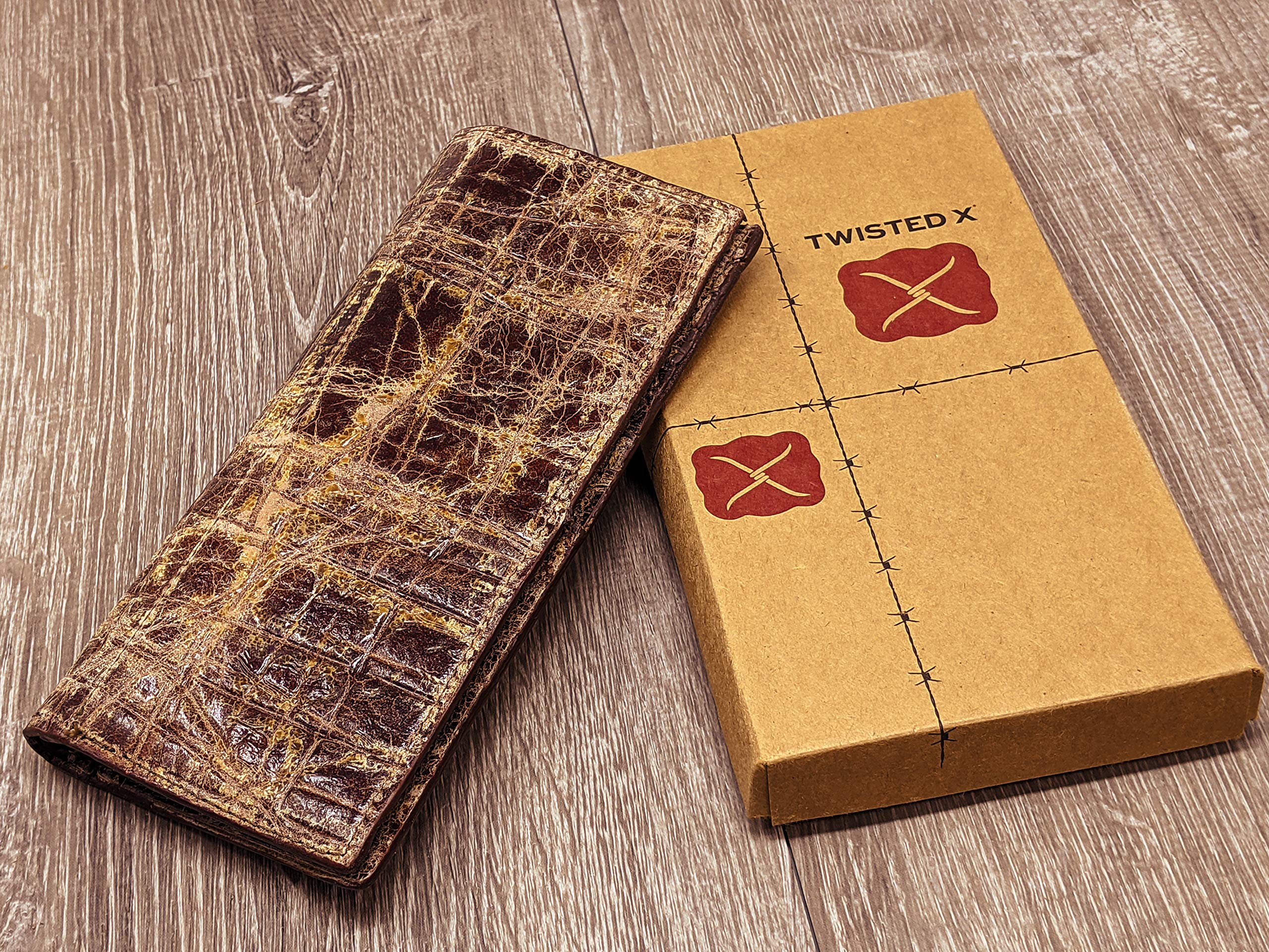 Twisted X Rodeo Embossed Leather mens Wallet,Bifold (Elephant)