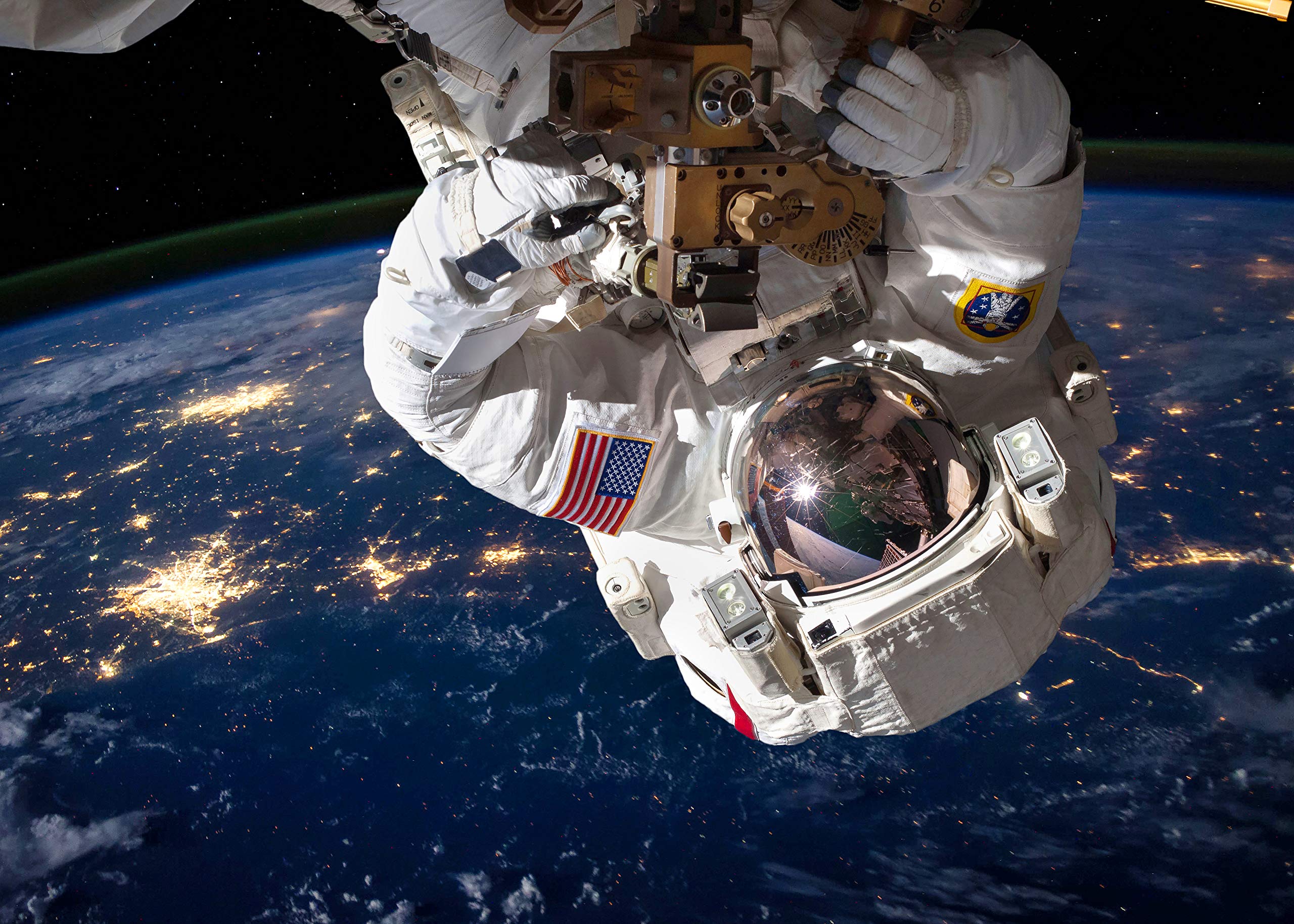Puzzle Press | Spaceman Jigsaw Puzzle 1000 Piece Adult Puzzle - Extremely Challenging - Astronaut in Space