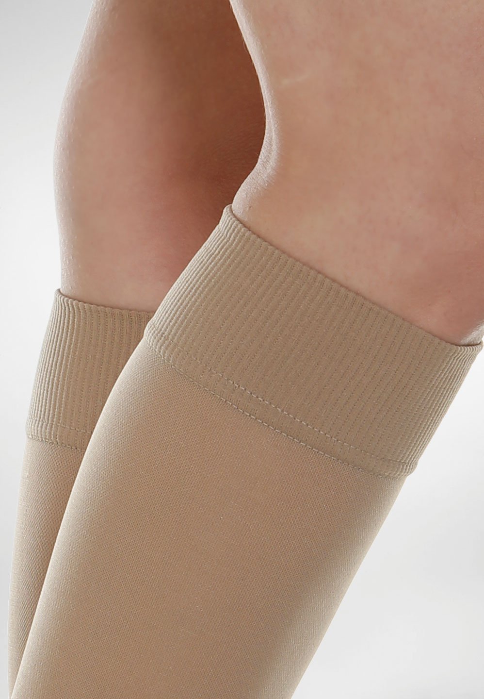 RELAXSAN Basic 950 (2 Pairs - Skin 4/XL) - firm support knee high socks 20-30 mmHg, 100% Made in Italy