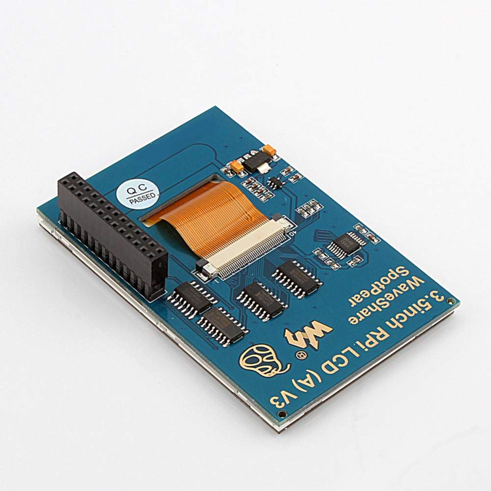 SaharaMicro 3.5 inch 480x320 TFT LCD Touch Screen 3.5inch RPi LCD with Touch Pen for Raspberry Pi 3 Model B+ / B & for Latest Raspberry Pi 4 Model B - Easy Install with Raspbian/Kali OS