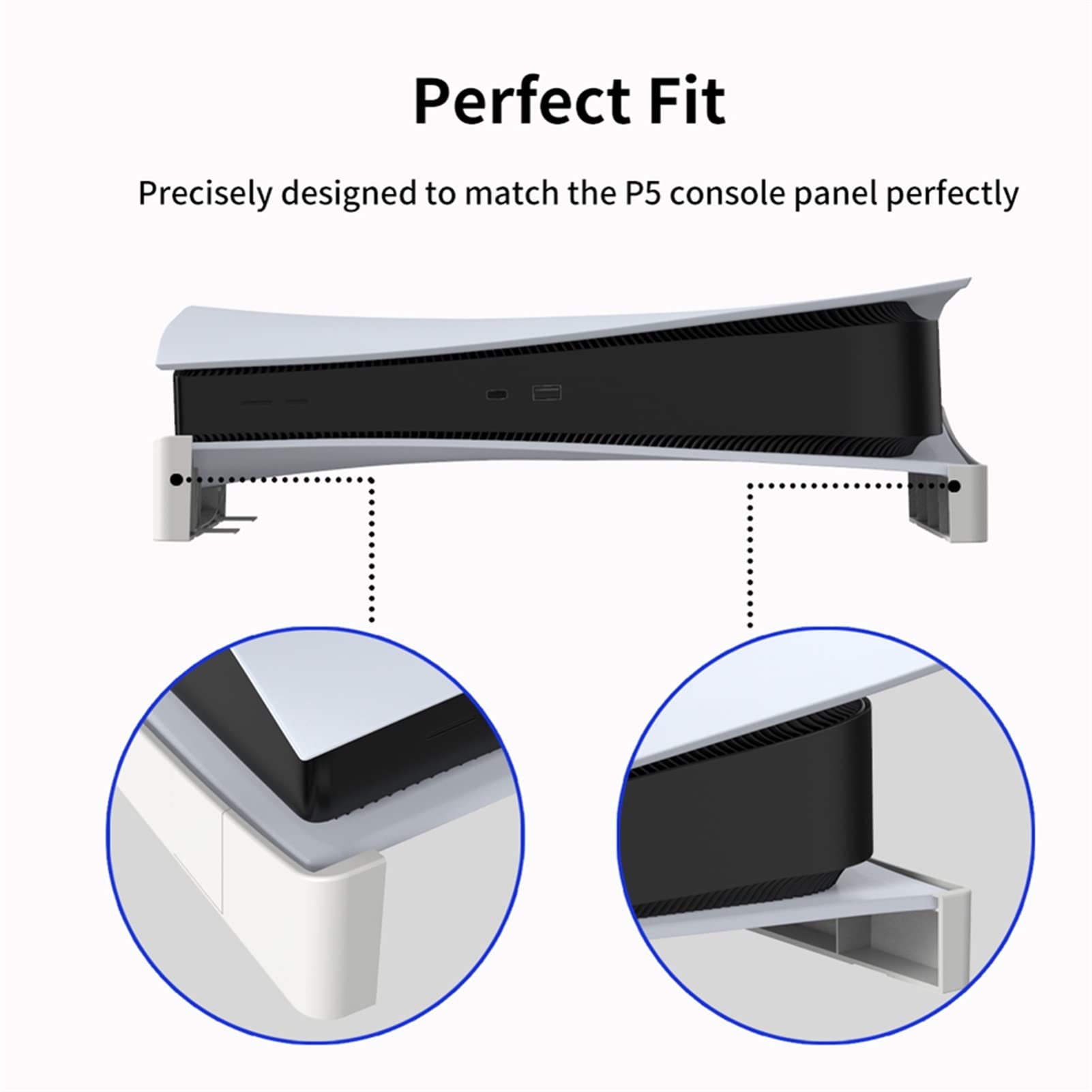 TX GIRL 2 Pieces Storage Stand Vertical Stand Dock Mount Holder Optical Drive for PS5 Game Console Dock Rack Holder (Size : 5.31x1.97x1.97in)