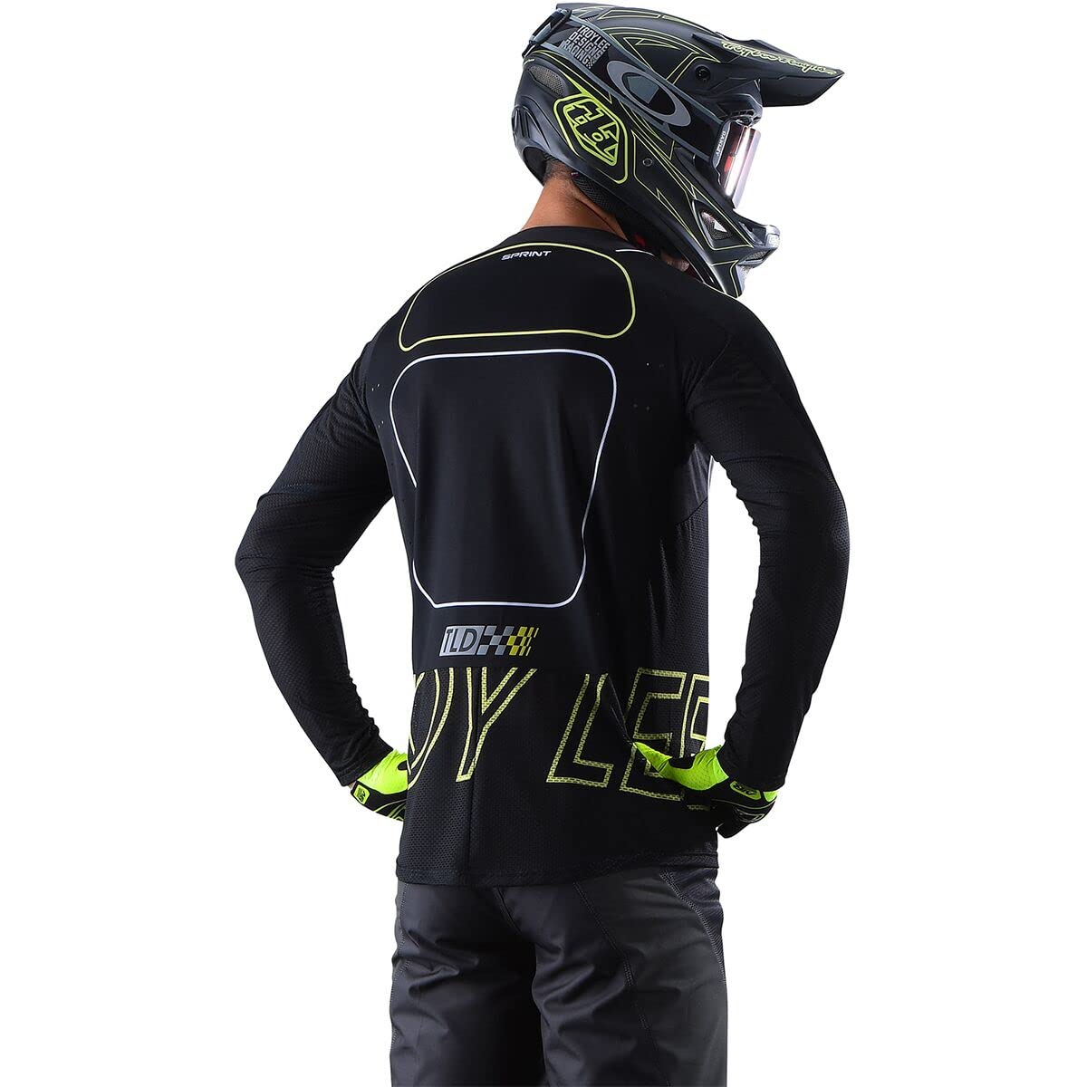 Troy Lee Designs Cycling MTB Bicycle Mountain Bike Jersey Shirt for Men, Sprint Jersey Drop in (Dark Slate Blue, X-Large)