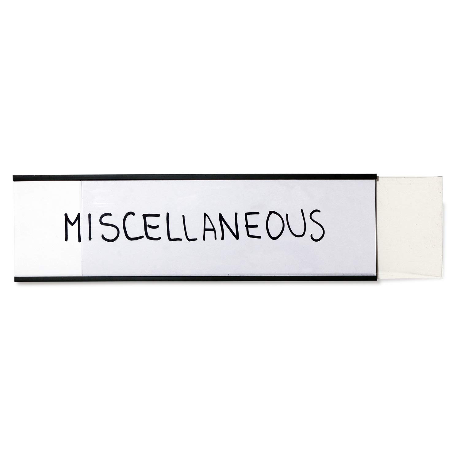 SmartSign Magnetic 'C' Channel Label Holders | 2.5" x 8" Pack of 10, Made in USA