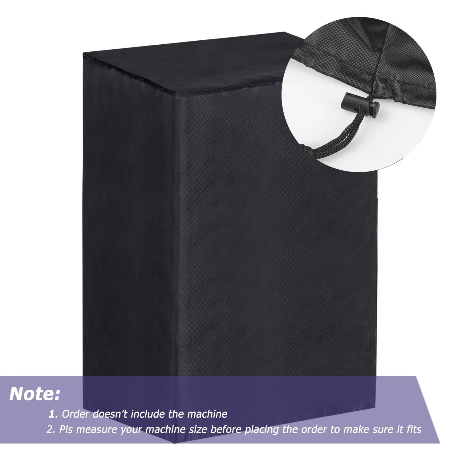 PASONIKA Coffee Maker Cover, Universal Waterproof and Dustproof Cover for Home Garage Office Appliances and Tools, Black