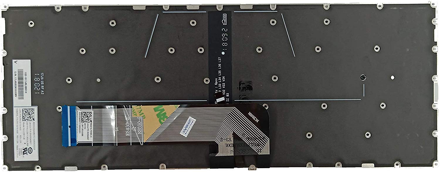 Replacement with Backlit Keyboard Compatible with Lenovo Yoga 730-13IKB 730-13IWL 730-15IKB 730-15IWL, Flex 6-14ARR Flex 6-14IKB Series Laptop US Layout