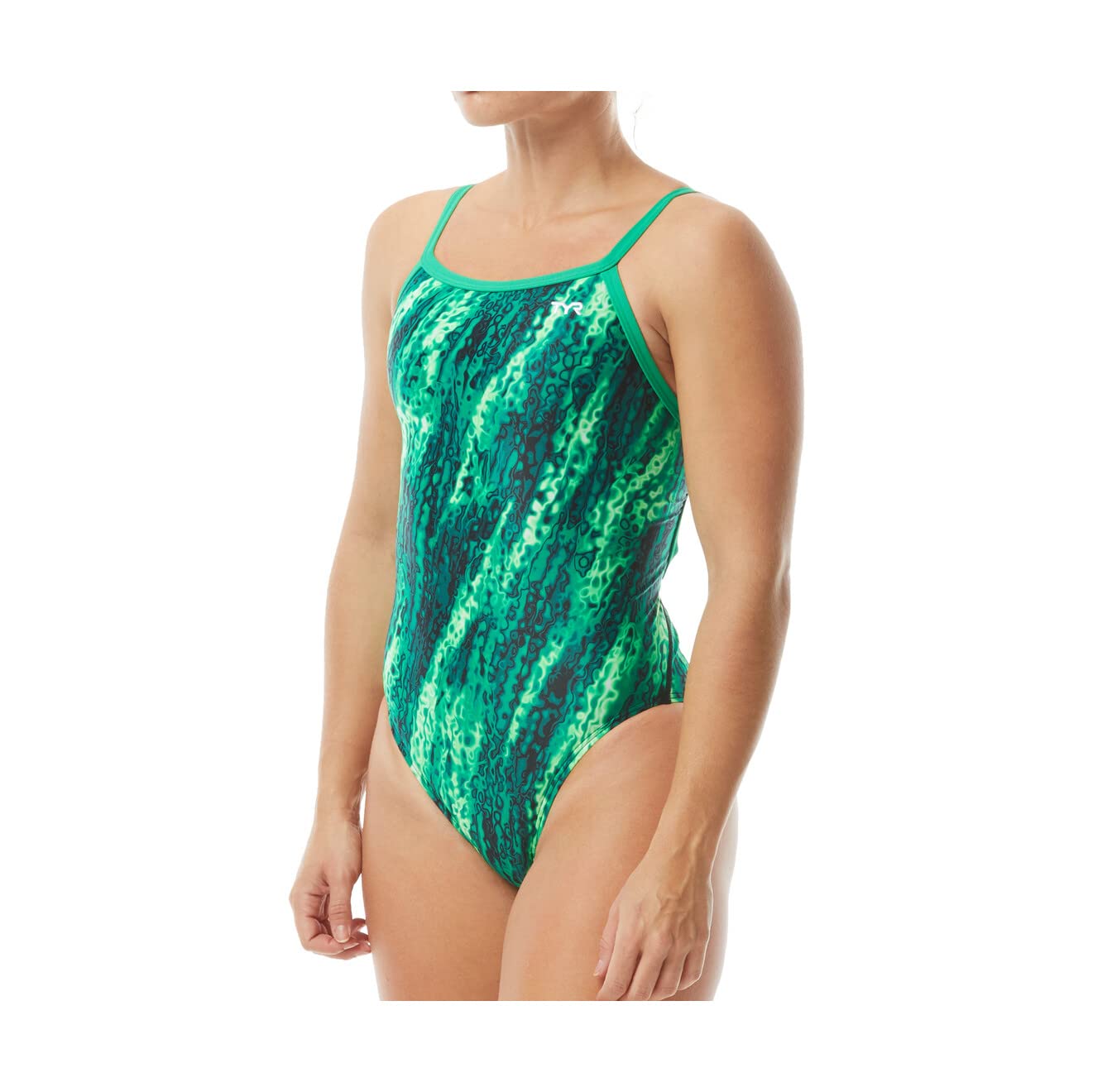 TYR SPORT Women's Standard Monokini, Green, 26