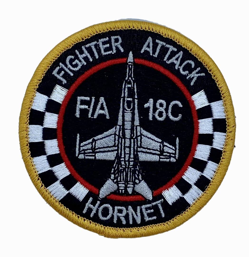 VMFA-312 Checkerboards F-18C Shoulder Patch – With Hook and Loop