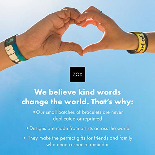 ZOX Bible Verse Bracelets β Nothing Is Impossible | Stretchy Elastic Band with Motivational Christian Affirmations and Beautiful Artwork, Great Gift for Men, Women, and Kids (Medium)