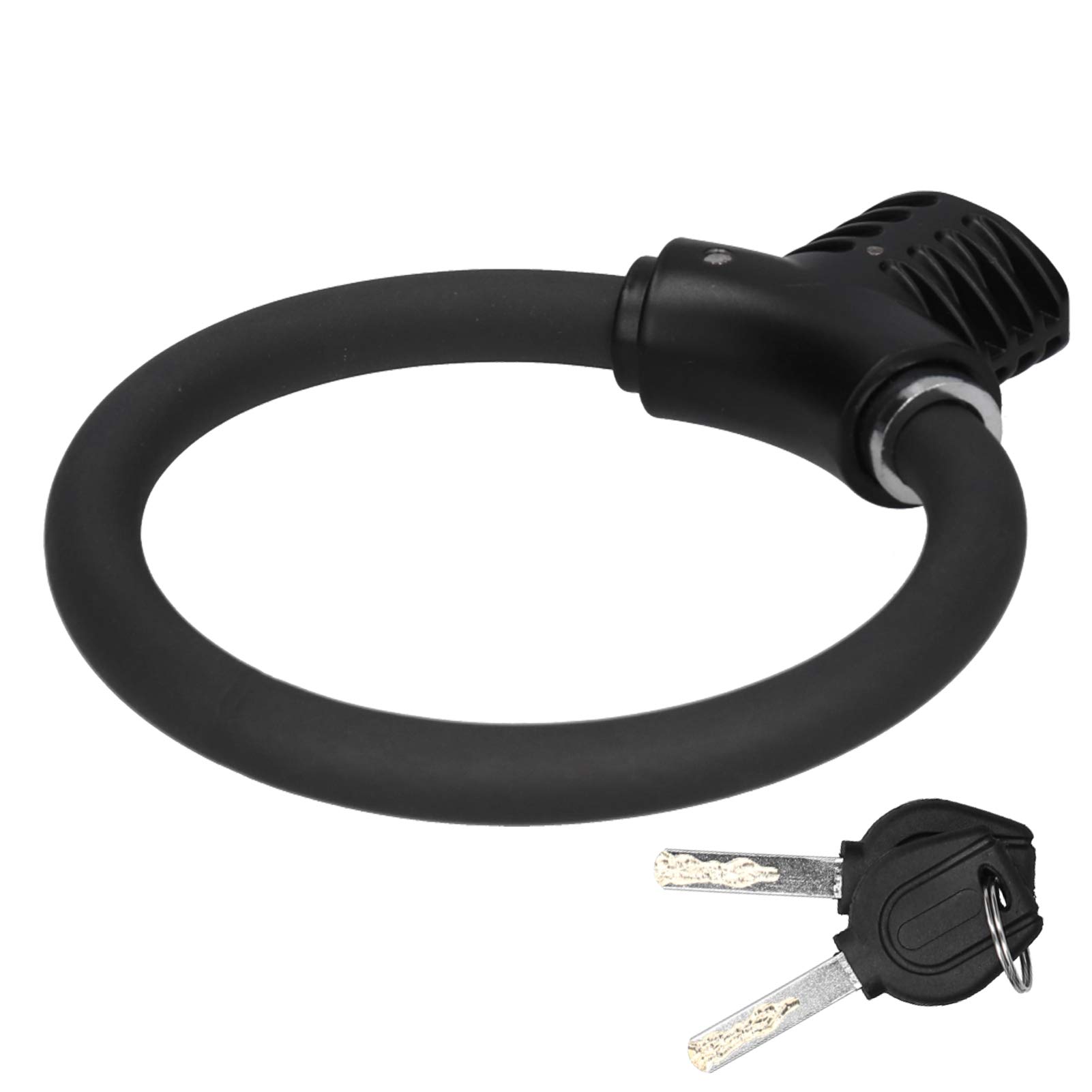 Tomantery Bicycle Chain Lock Reflective Black for Cable Lock for Bicycle Lock for Motorcycle Lock for Chain Lock(Matte Black)