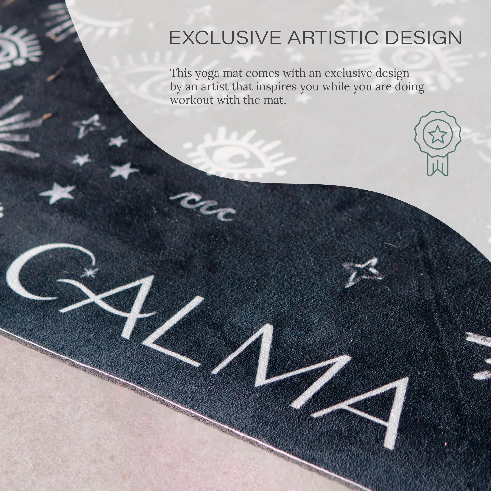Yoga Mat Thick | Premium Quality for Home Workout & Gym | Non-Slip & Eco-Friendly | Yoga Mats with Unique Design for Exercise Equipment