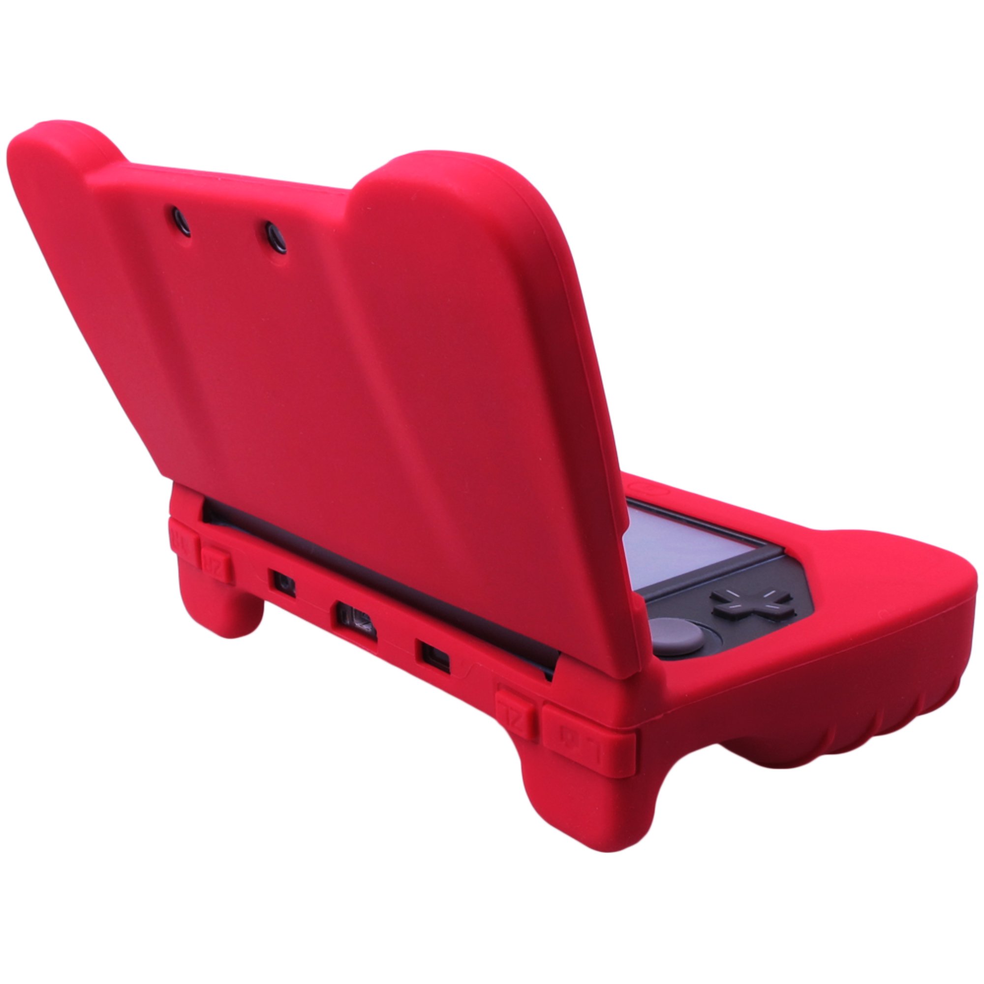 Silicone Rubber Cover Skin Case Anti-Slip Hand Grip Customize for Nintendo [NEW 3DS XL] x 1 Red, Not for Old 3DS XL