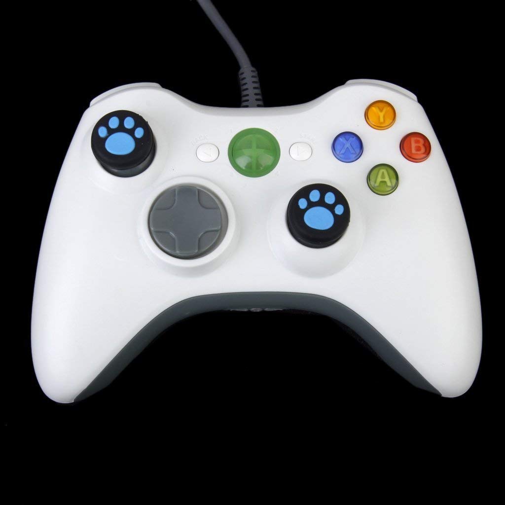 Silicone Thumb Stick Grips Cap Cover Joystick Thumbsticks Caps for PS4 Xbox ONE Xbox 360 PS3 PS2 Cat Dog Paw (M)