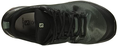 Salomon VAYA Gore-TEX Hiking Shoes for Women, Black/Balsam Green/Black, 6