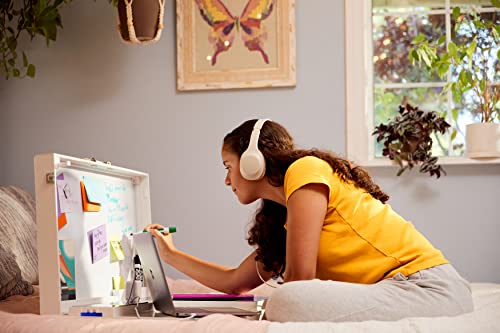 Worky 15-in-1 Home Office Portable Workstation Desk with Built-in Storage, 3.5" D x 26" W x 16.5" H, 14 Lbs, White
