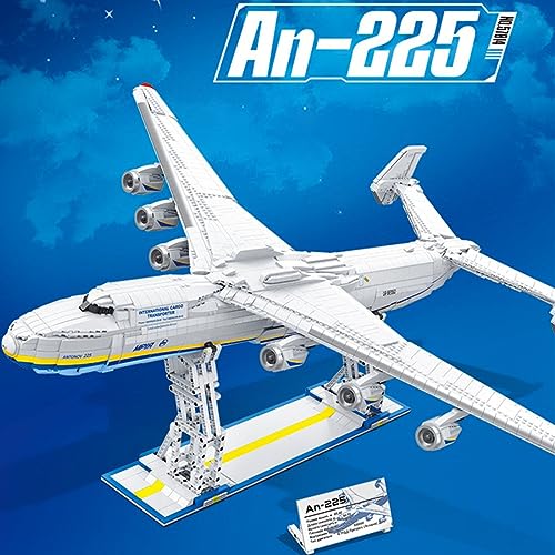 PANW An-225 Transport Aircraft Model Building Toy, Military Large Transport Airplane Model Bricks Kit, Plane Construction Set for Teens and Adults (5350PCS)