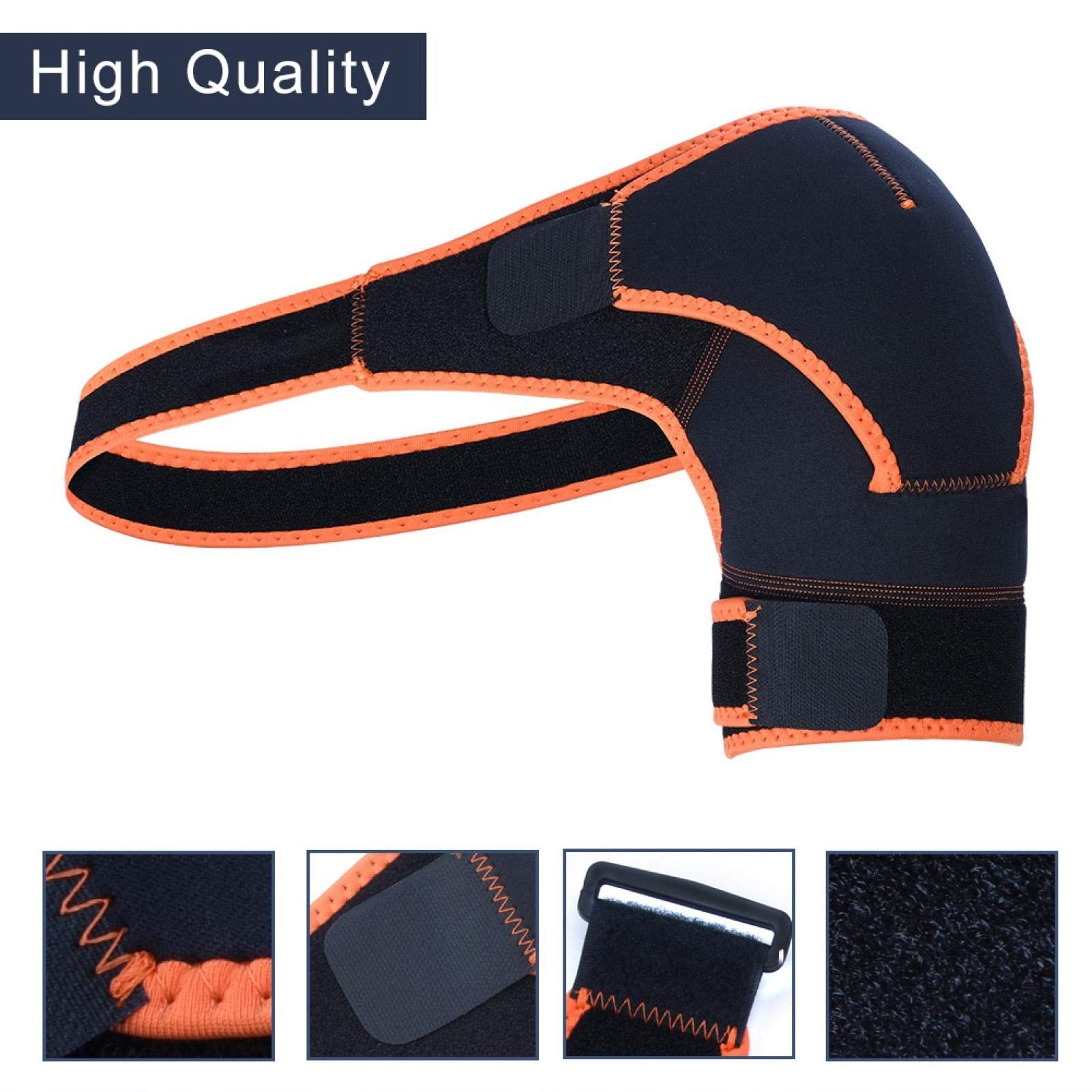 Yosoo Shoulder Brace, Rotator Cuff Compression Support, Men Women Left Right Arm Injury Prevention Stabilizer Sleeve Wrap Immobilizer Joint Sport Gym Compression Bandage Wrap