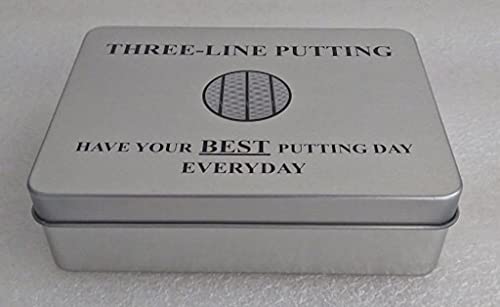 Three-Line Putting Kit in Metal case, metallic, 5 x 4