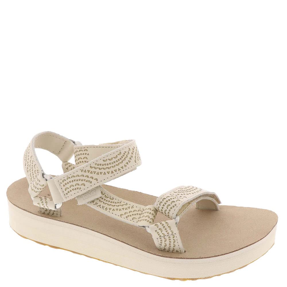 Teva Women's Midform Universal Geometric Sandal, White Swan, 11