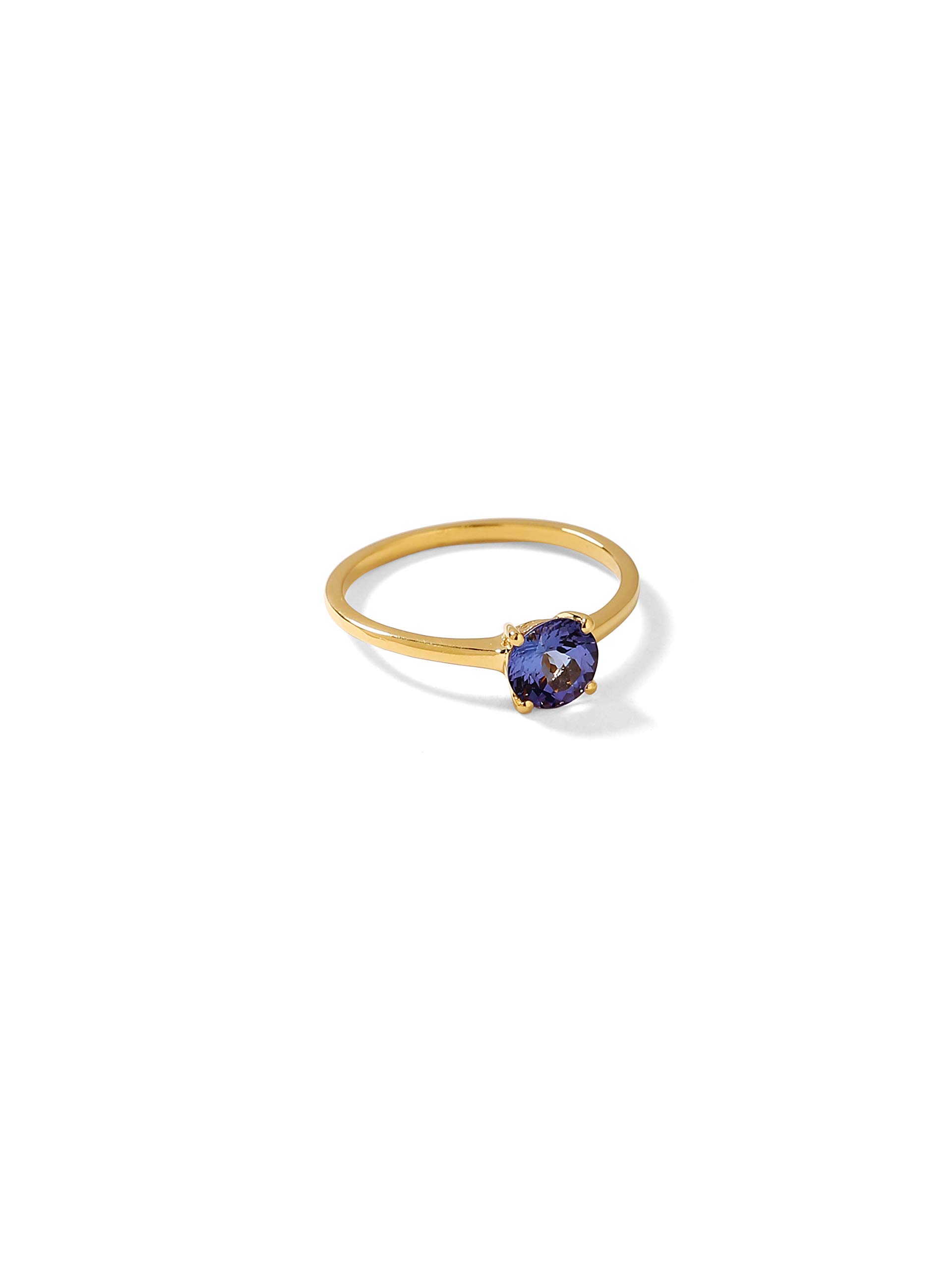 YoTreasure 0.91 ct. t.w. Tanzanite Solitaire Ring 10kt Yellow Gold Jewelry