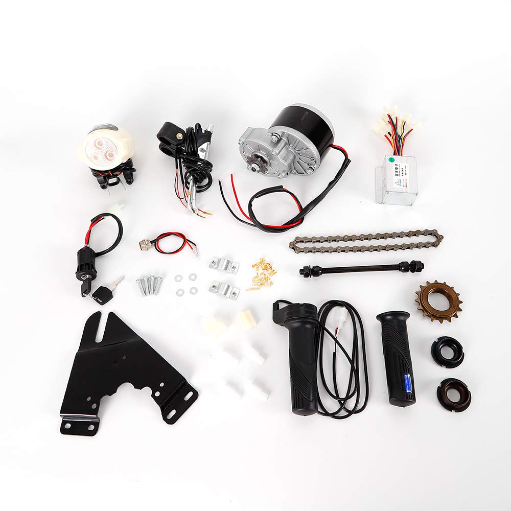 TBVECHI 24V/36V Electric Bicycle Conversion Kit 250W 3300RPM E-Bike Motor Controller Kit for 22-29" Bicycle (250W 24V)