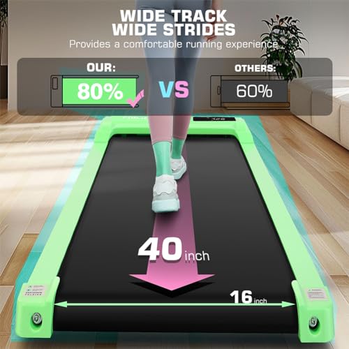Treadmills for Home,Under Desk Walking Pad Treadmill,2-in-1 Running,Walking & Jogging Portable Running Machine with Remote Control,No Assembly Required,2024 Upgrade