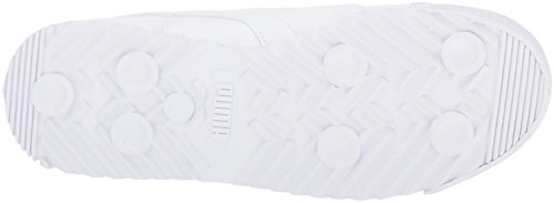 PUMA Roma Basic JR Sneaker (Little Kid/Big Kid) , White/Light Gray, 1.5 M US Little Kid