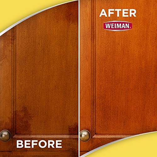 Weiman Wood Cleaner and Polish Wipes - Clean, Polish & Protect Wood Furniture, 30 Count