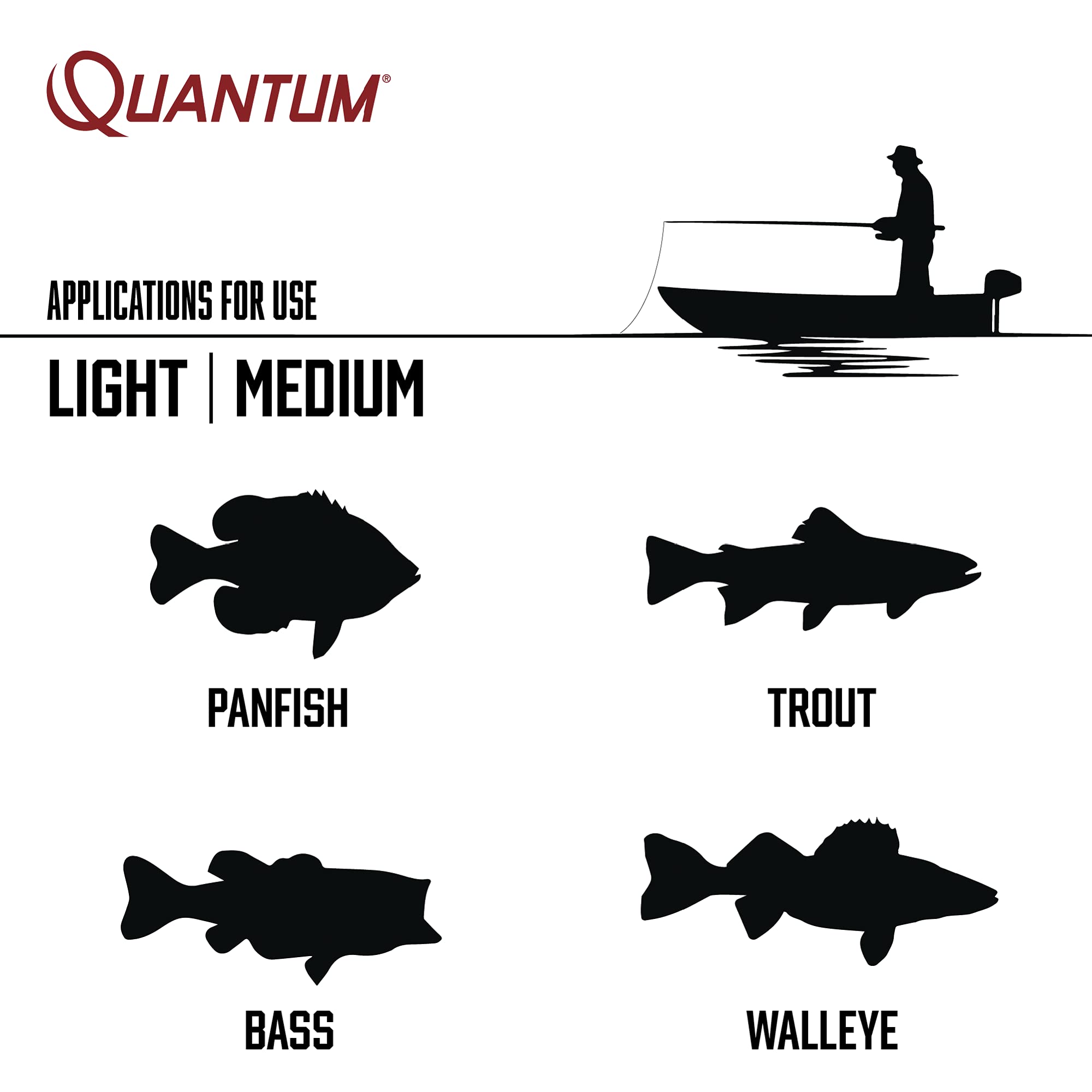 Quantum QX36 Spinning Fishing Rod, 6-Foot 2-Piece IM7 Graphite Fishing Pole, Split-Grip Cork Handle, DynaFlow Aluminum-Oxide Guides, Fast Action, Medium-Light Power, Silver