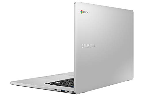 Samsung Chromebook 4 + Chrome OS 15.6" Full HD Intel Celeron Processor N4000β 6GB RAM 64GB eMMC Gigabit wi-FI-XE350XBA-K03US,Silver
