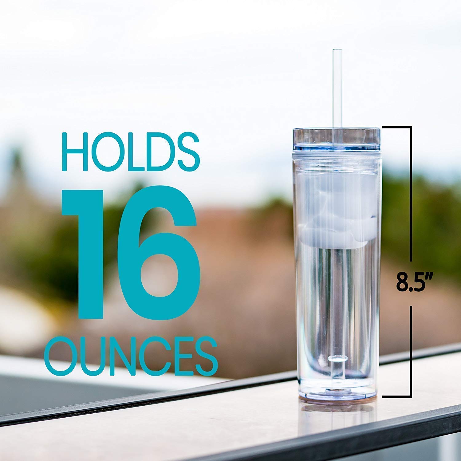 STRATA CUPS BUNDLE! 16 oz Clear Acrylic Tumblers (12 pack) + 16 oz Clear Acrylic Tumblers (4 pack)