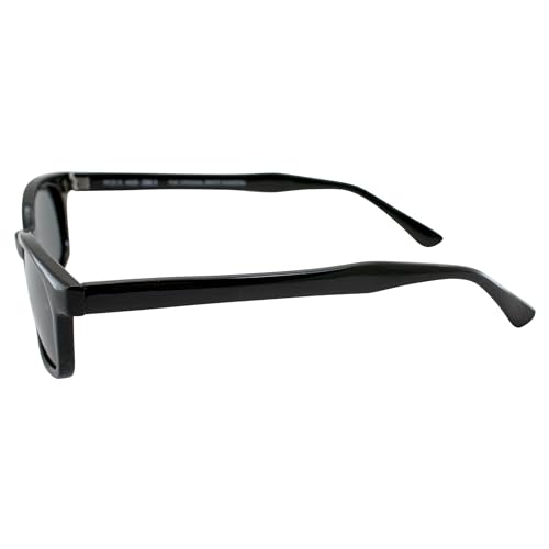 Pacific Coast Feather Original X-KD's Biker Polarized Lenses Black Frames 20% Sunglasses