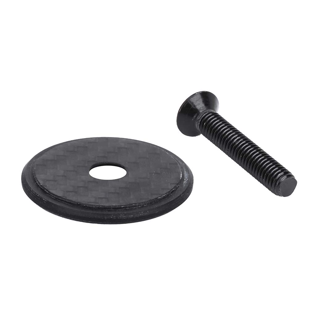 Ueohitsct Carbon Fiber Bicycle Stem Headset Top Cap with Screw for Mountain Bike