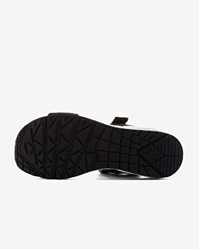 Skechers Cali Women's womens Uno - New Sesh Sport Sandal, Black/White, 11 US