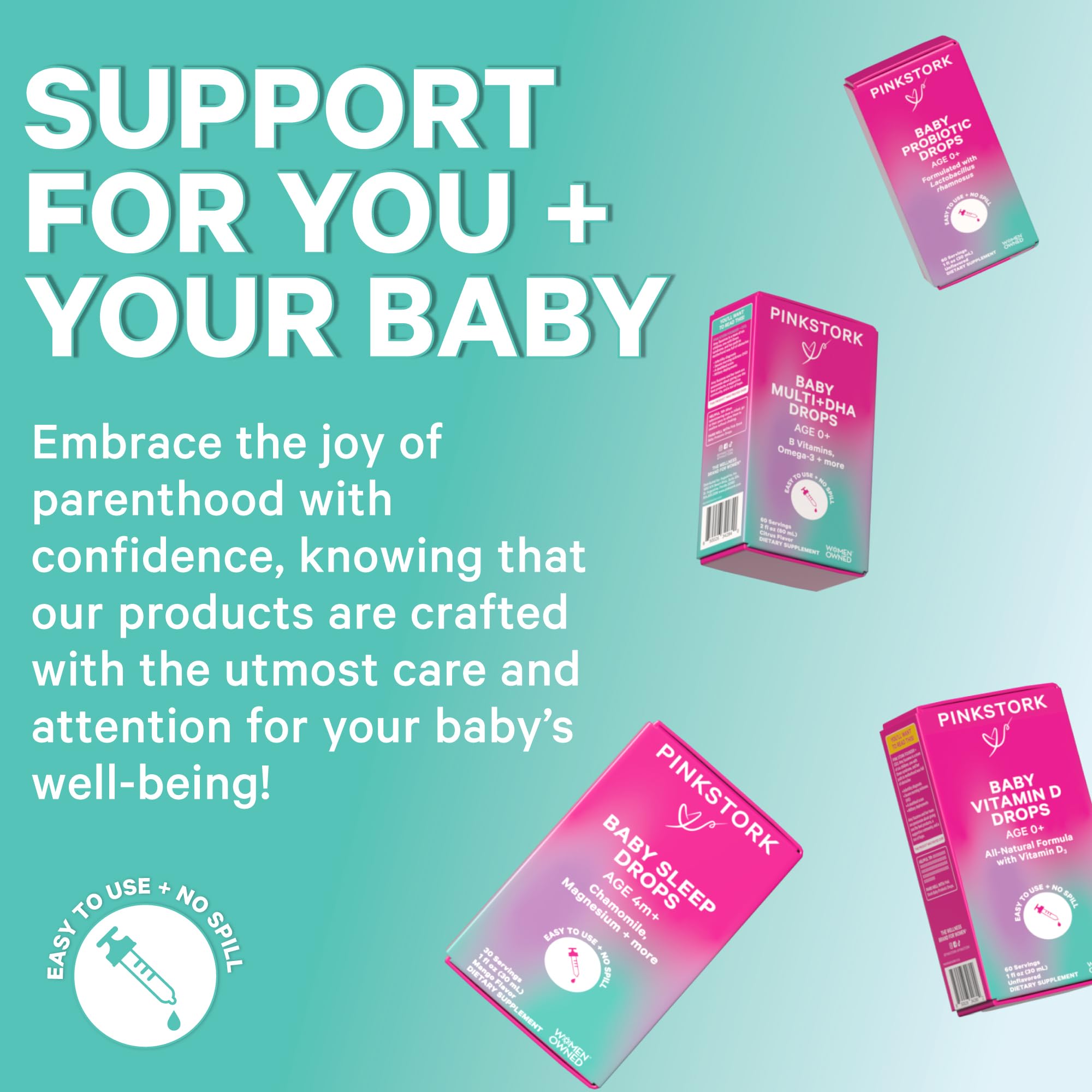Pink Stork Baby Bath Flakes, Calming Fragrance Free Magnesium Bath Salts for Infants and Toddlers to Help Soothe Diaper Rash, Irritation, and Support Restful Sleep without Melatonin - 16 oz