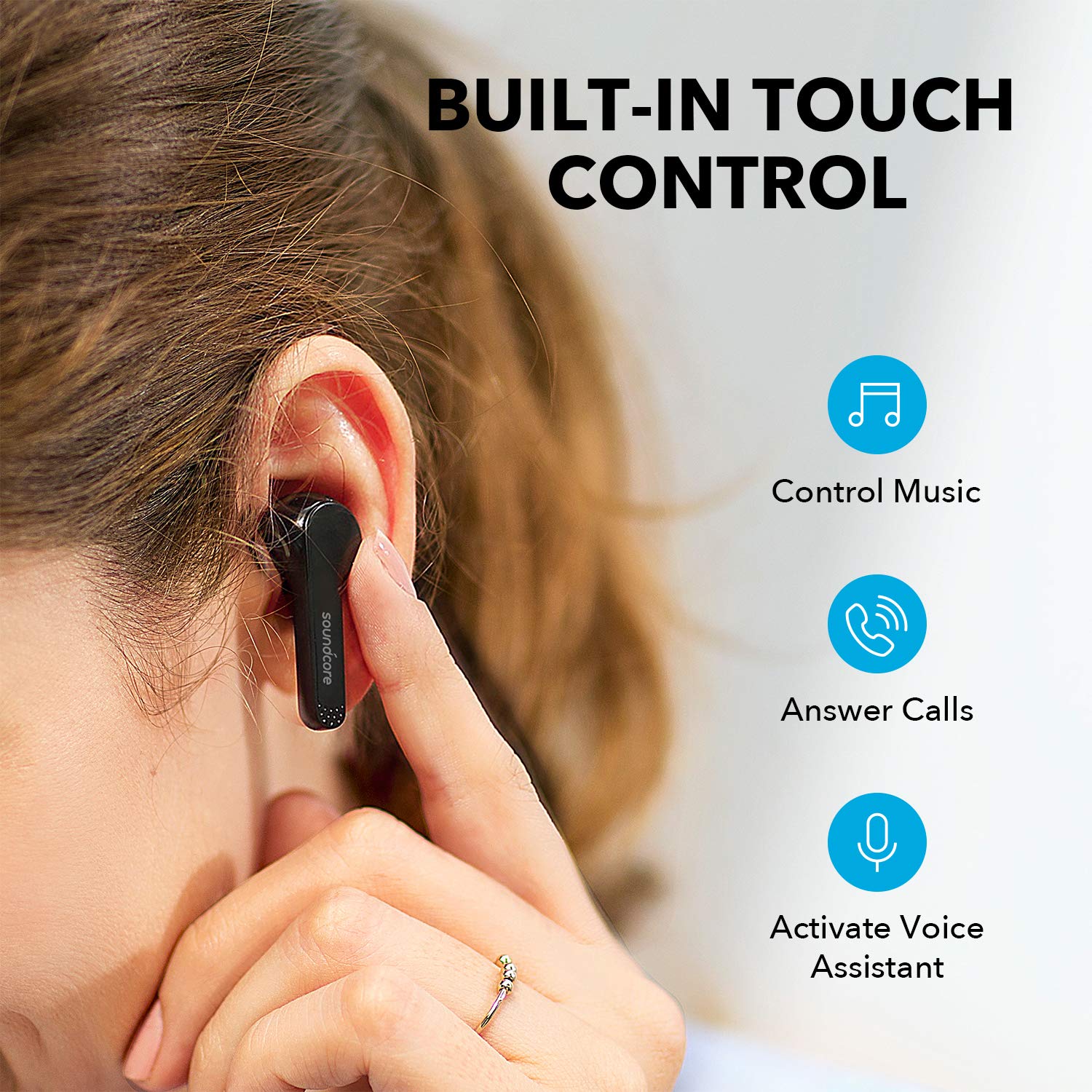 Soundcore Anker Liberty Air X True Wireless Earbuds with Charging Case, Qualcomm aptX, Touch Control, 28 Hour Playtime, Graphene Drivers (Black)