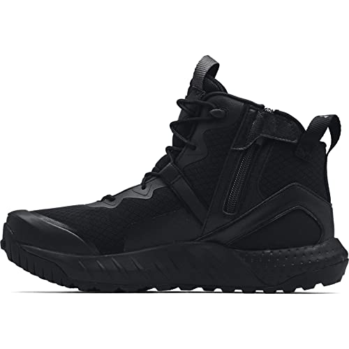 Under Armour Men's Micro G Valsetz Zip Mid Military and Tactical Boot, Black (001)/Black, 8.5 M US