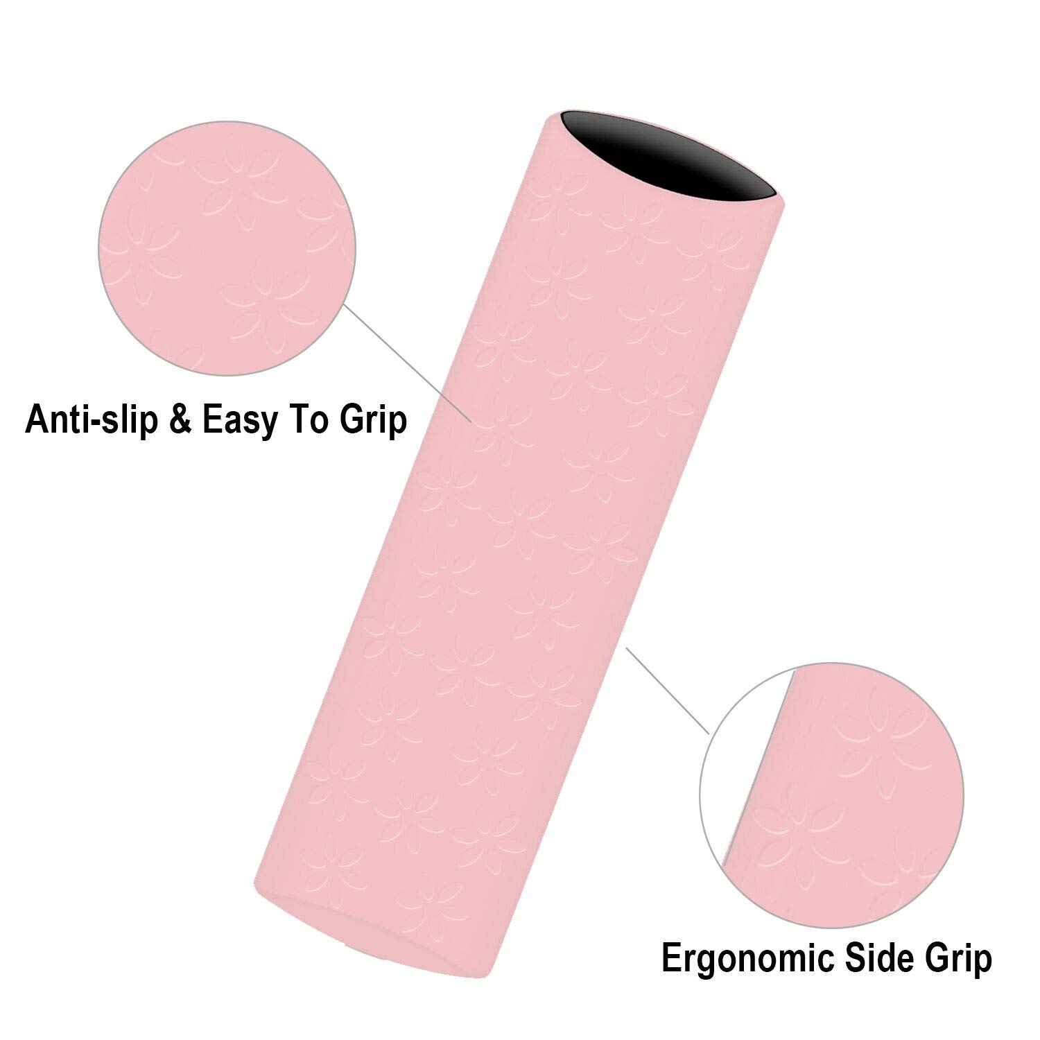 Remote Cover for Fire TV Stick 4K, Silicone Remote case for Fire TV Cube/Fire TV(3rd Gen) Compatible with All-New 2nd Gen Alexa Voice Remote Control, Lightweight Anti-Slip Shockproof (Pink)