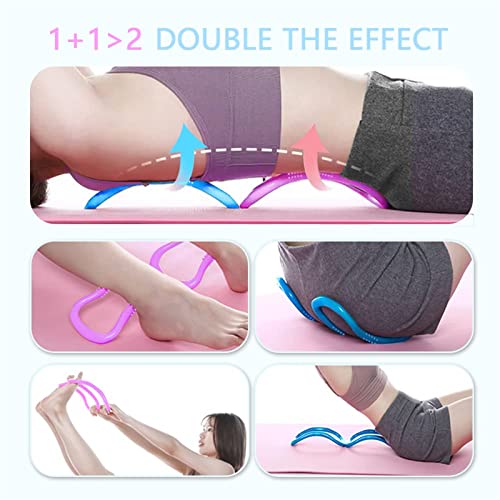 waysky Pilates Training Yoga Ring for Back Pain Relief, Leg Muscle Recovery Support Circle, Indoor Home Workouts Gym Exercise Sport Ring 2 Pack