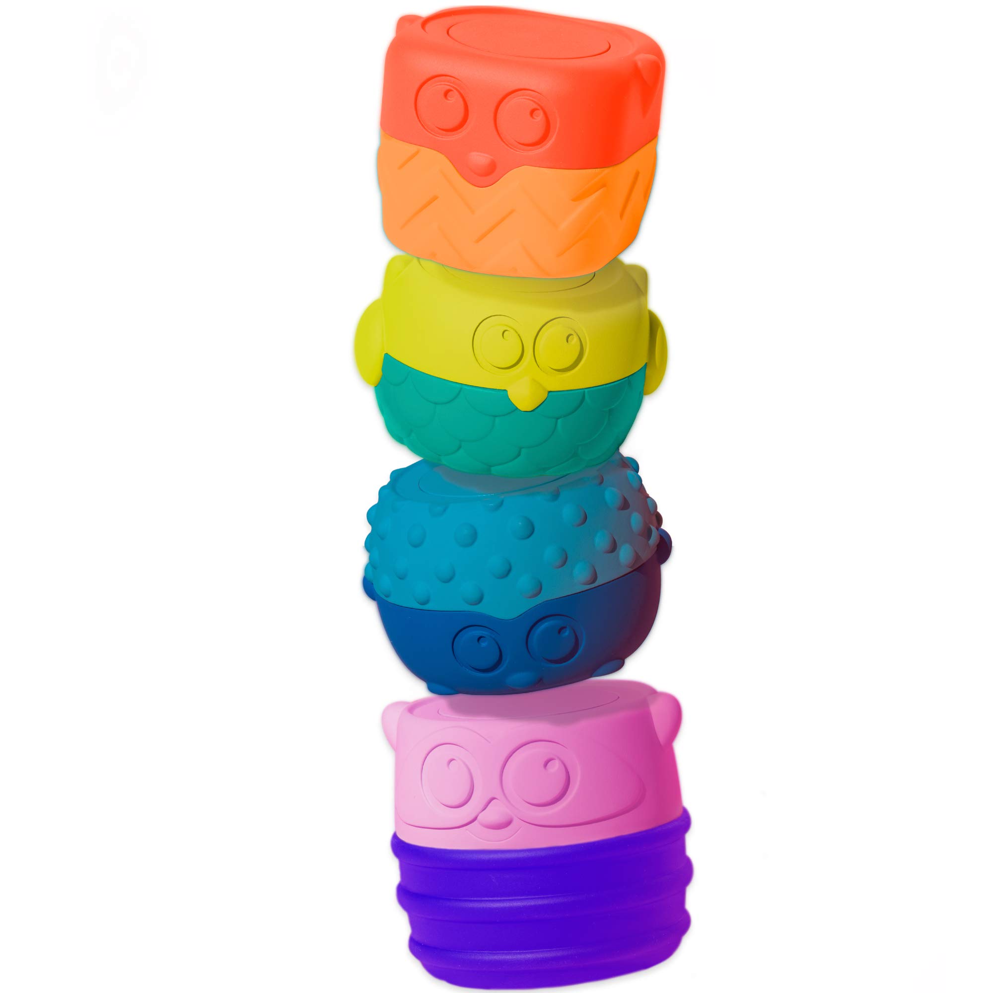 Sassy Magnetic Stacking Pals - 6Count - Stem - for Ages 6+ Months