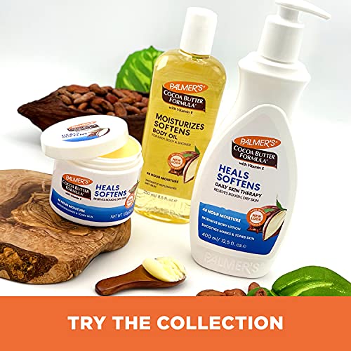 Palmer's Cocoa Butter Formula Daily Skin Therapy Cocoa Butter Body Lotion for Dry Skin, Hand & Body Moisturizer, Pump Bottle, 13.5 Oz (Pack of 1)