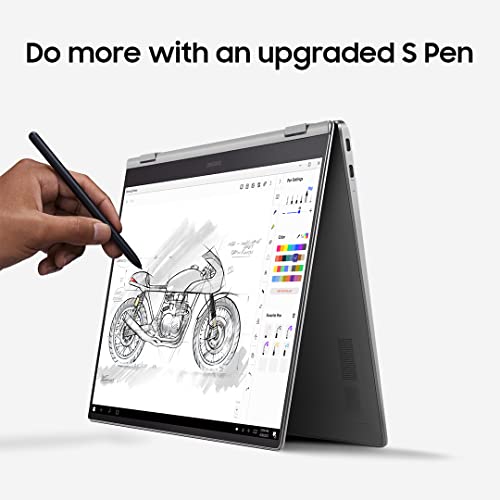 SAMSUNG Galaxy Book Pro 360 5G Intel Laptop Computer 13.3" AMOLED Screen Intel Core i5 Processor 8GB Memory 256GB SSD Long-Lasting Battery, Mystic Silver