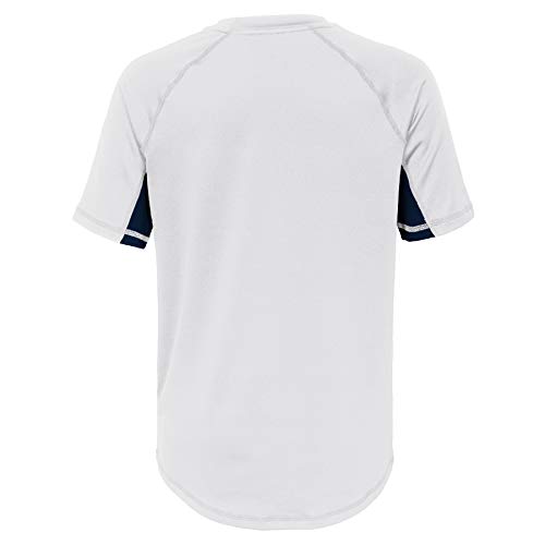 Outerstuff NFL Tennessee Titans Youth 8-20 Short Sleeve Rash Guard, Medium (10-12), White