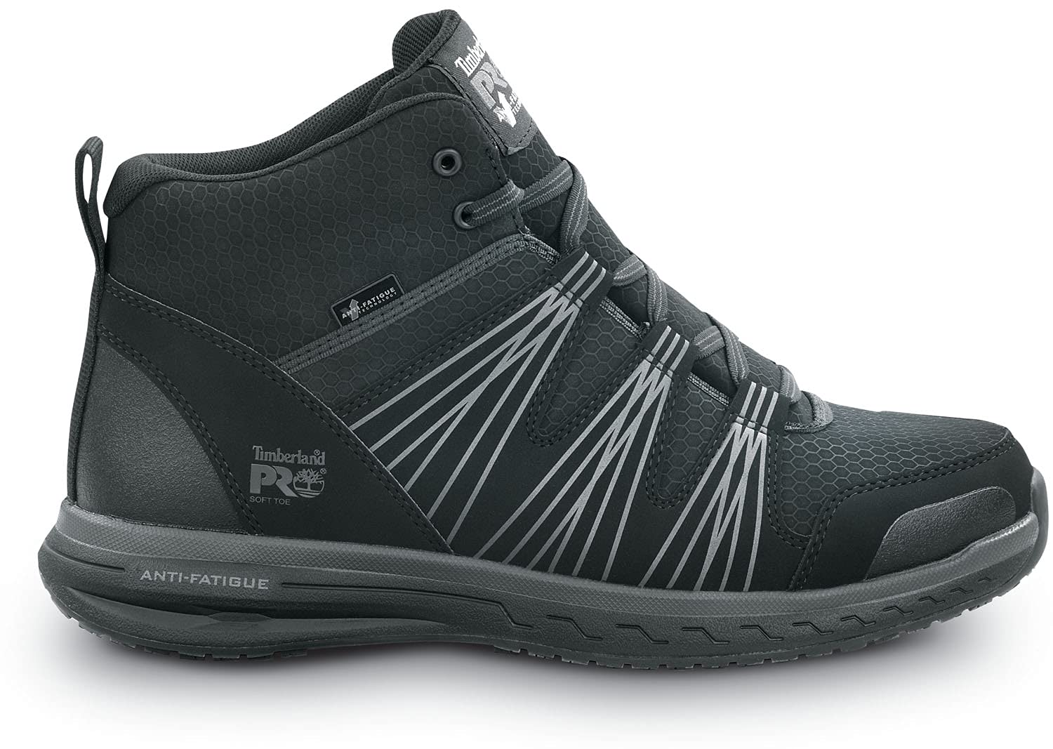 Timberland PRO Powerdrive, Men's, Black, Soft Toe, EH, MaxTrax Slip Resistant High Hiker (11.0 M)