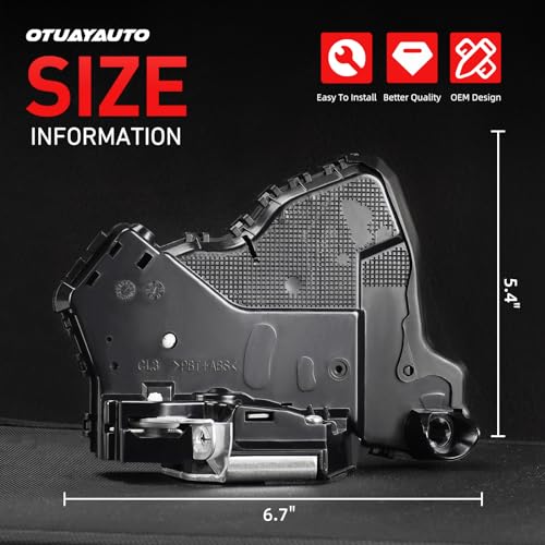 OTUAYAUTO Door Lock Actuator Motor Front Left Driver Side - Replacement for Toyota Camry 4Runner Tundra Sequoia, Scion XB TC, Lexus ES350 RX350 LS460, Replace OEM: 69040-0C050, 69040-06180